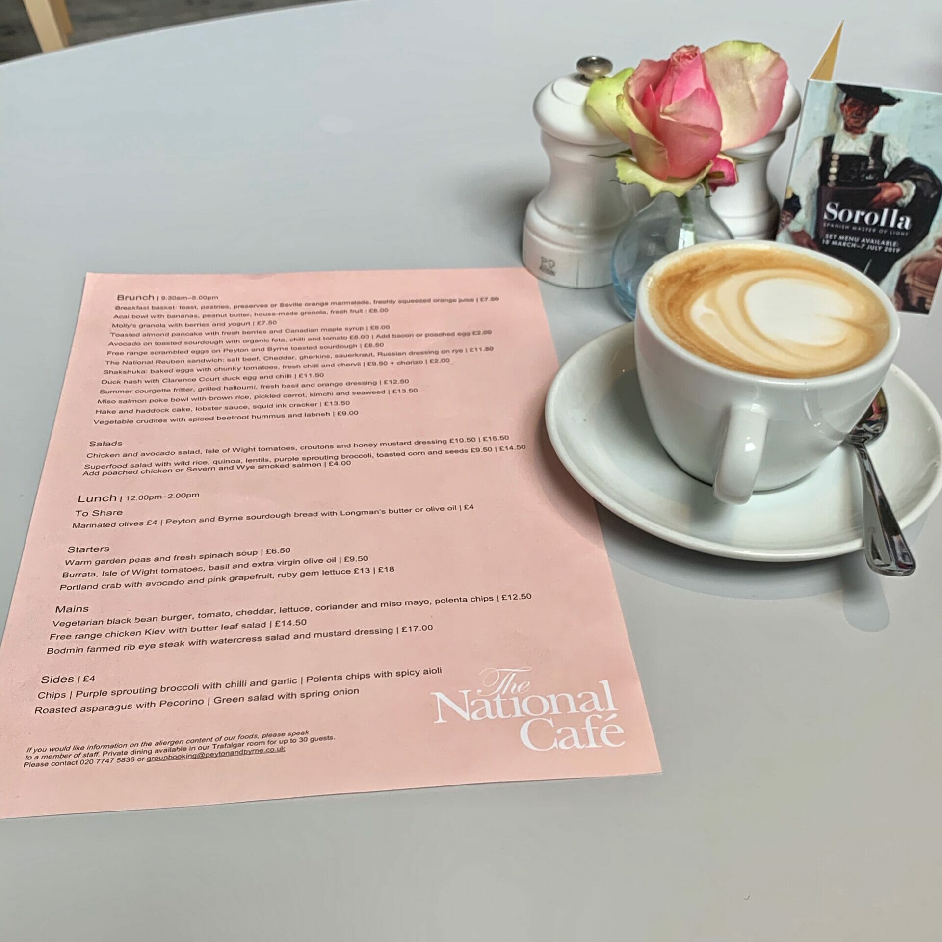 Brunch at the National Gallery Cafe, Trafalgar Square - What's Katie Doing?